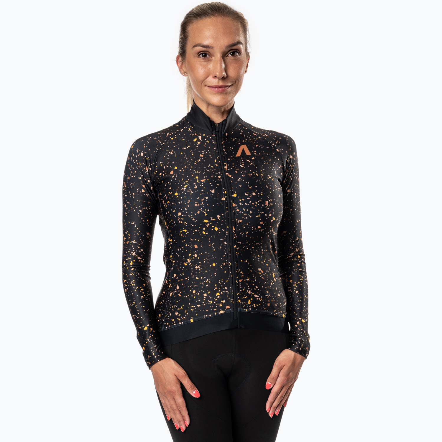 Women's long sleeved WITI cycling jersey black | ATEX Sportswear
